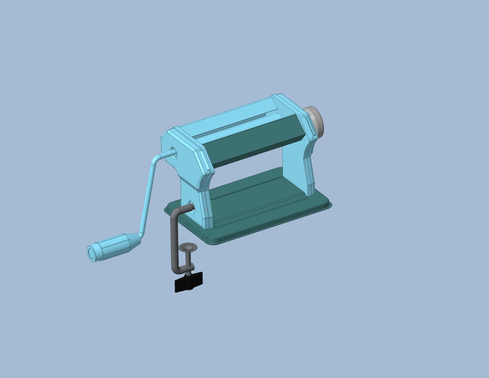 手动压面机三维模型图纸下载-文脉工匠